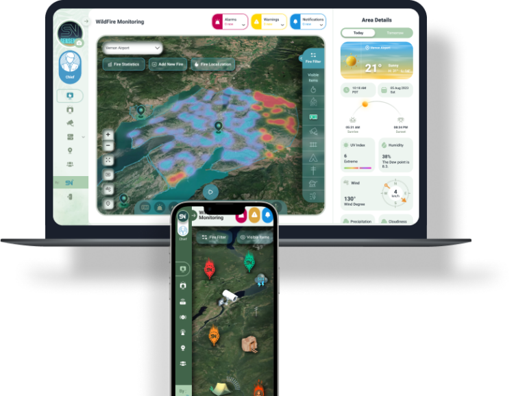 SenseNet - AI Mountain and Forest Fire Detection